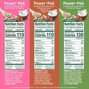 Sprout Organic Baby Food, Stage 4 Toddler Pouches, 8 Flavor Power Pak and Smoothie Sampler, 4 Oz Purees 12 Count (Pack of 1)