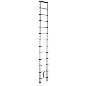 COSCO SmartClose Telescoping Aluminum Ladder with top Cap (300-lb Capacity, 12.5 ft. Ladder with 16 Ft. Max Reach)