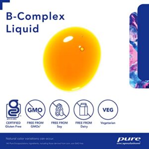 Pure Encapsulations B-Complex Liquid | B Vitamins to Support Energy, Nervous System, Memory, Cellular, and Cardiovascular Health* | 4.73 fl. oz.