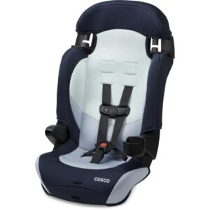 cosco finale dx 2-in-1 booster car seat, forward facing 40-100 lbs, rainbow