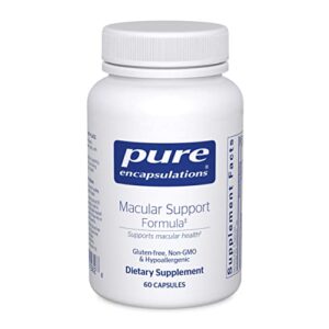 pure encapsulations macular support formula | hypoallergenic supplement with enhanced antioxidant formula for healthy eyes* | 60 capsules