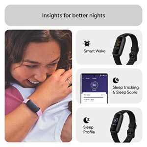 Fitbit Inspire 3 Health & Fitness Tracker with Stress Management, Workout Intensity, Sleep Tracking, 24/7 Heart Rate and more, Midnight Zen/Black One Size (S & L Bands Included)