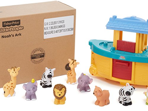 Fisher-Price Little People Noah's Ark playset with 9 figures for toddler and preschool pretend play ages 1 to 5 years