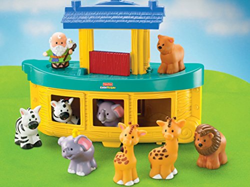 Fisher-Price Little People Noah's Ark playset with 9 figures for toddler and preschool pretend play ages 1 to 5 years