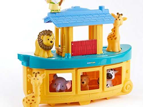 Fisher-Price Little People Noah's Ark playset with 9 figures for toddler and preschool pretend play ages 1 to 5 years