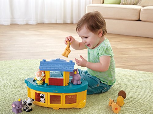 Fisher-Price Little People Noah's Ark playset with 9 figures for toddler and preschool pretend play ages 1 to 5 years