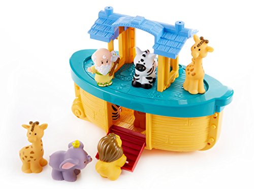 Fisher-Price Little People Noah's Ark playset with 9 figures for toddler and preschool pretend play ages 1 to 5 years