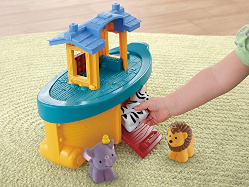 Fisher-Price Little People Noah's Ark playset with 9 figures for toddler and preschool pretend play ages 1 to 5 years