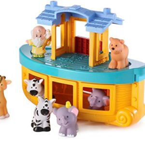 Fisher-Price Little People Noah's Ark playset with 9 figures for toddler and preschool pretend play ages 1 to 5 years