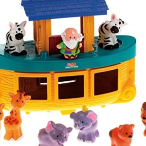 Fisher-Price Little People Noah's Ark playset with 9 figures for toddler and preschool pretend play ages 1 to 5 years