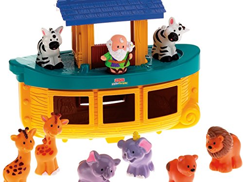 Fisher-Price Little People Noah's Ark playset with 9 figures for toddler and preschool pretend play ages 1 to 5 years