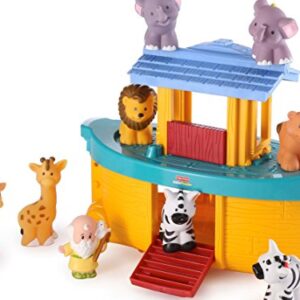 Fisher-Price Little People Noah's Ark playset with 9 figures for toddler and preschool pretend play ages 1 to 5 years