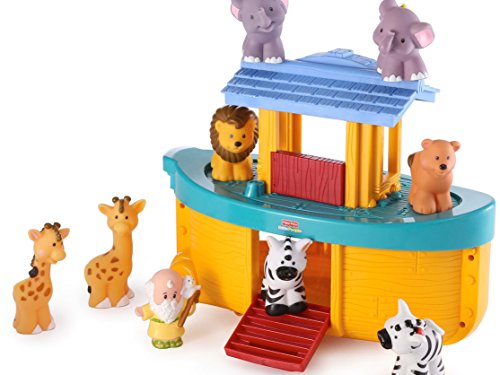 Fisher-Price Little People Noah's Ark playset with 9 figures for toddler and preschool pretend play ages 1 to 5 years