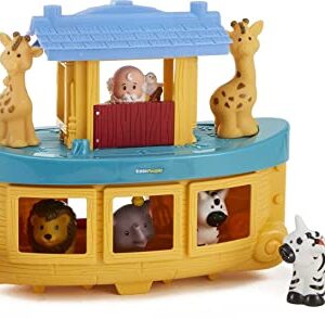 Fisher-Price Little People Noah's Ark playset with 9 figures for toddler and preschool pretend play ages 1 to 5 years