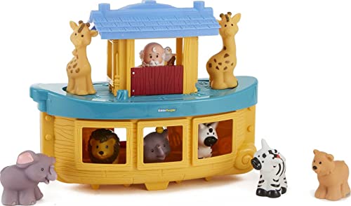 Fisher-Price Little People Noah's Ark playset with 9 figures for toddler and preschool pretend play ages 1 to 5 years