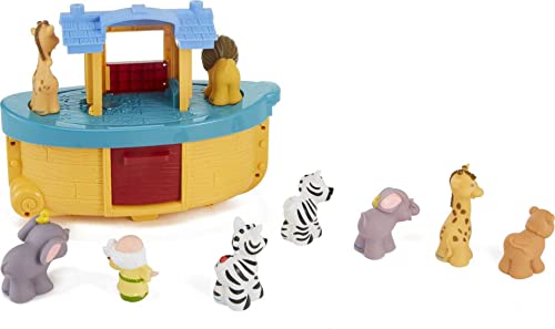 Fisher-Price Little People Noah's Ark playset with 9 figures for toddler and preschool pretend play ages 1 to 5 years