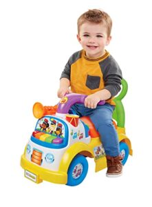 fisher-price little people music parade ride-on, plays 5 marching tunes & other sounds! perfect for toddler boys & girls ages 1, 2, & 3 years old – helps foster motor skills [amazon exclusive]