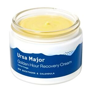 ursa major golden hour face moisturizer | vegan recovery cream for daily facial moisturizing | repair & hydrate | natural formula for all skin types | cruelty free & non-toxic 1.57 oz