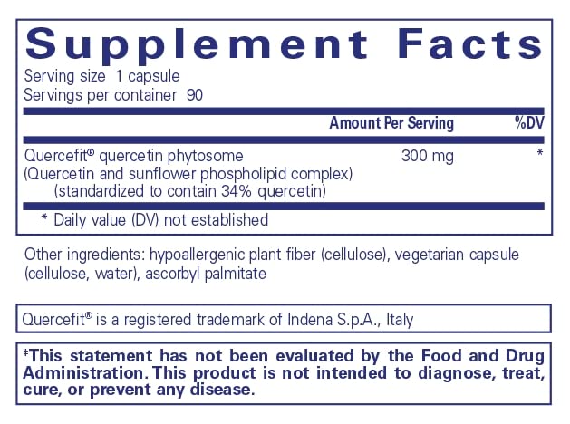 Pure Encapsulations Quercetin UltraSorb | Enhanced-Absorption Cellular, Immune, and Cardiovascular Support | 90 Capsules