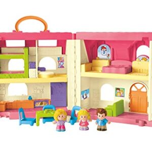 Fisher-Price Little People Toddler Playset, Surprise & Sounds Home, Playhouse with Music Phrases and Figures for Preschool Pretend Play