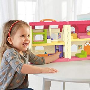 Fisher-Price Little People Toddler Playset, Surprise & Sounds Home, Playhouse with Music Phrases and Figures for Preschool Pretend Play