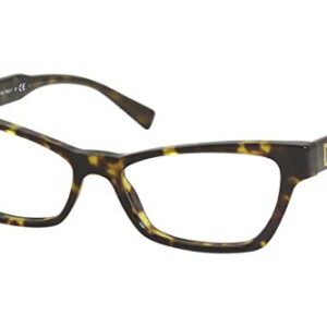 Versace 3275 108 Eyeglasses Women's Dark Havana Full Rim Optical Frame 51mm