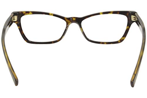 Versace 3275 108 Eyeglasses Women's Dark Havana Full Rim Optical Frame 51mm