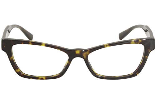 Versace 3275 108 Eyeglasses Women's Dark Havana Full Rim Optical Frame 51mm