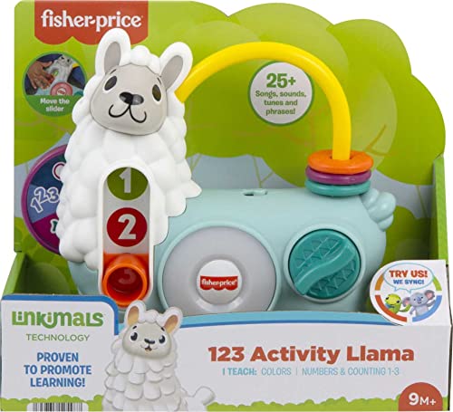 Fisher-Price Linkimals Learning Toy 123 Activity Llama With Interactive Music & Lights For Baby & Toddler Ages 9+ Months