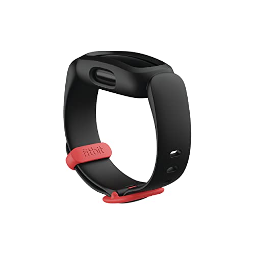 Fitbit Ace 3 Activity Tracker for Kids 6+ One Size, Black/Racer Red