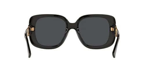 Versace Woman Sunglasses Black Frame, Dark Grey Lenses, 54MM