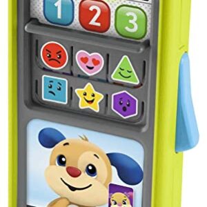 Fisher-Price Laugh & Learn Baby & Toddler Toy 2-in-1 Slide to Learn Smartphone with Lights & Music for Ages 9+ Months