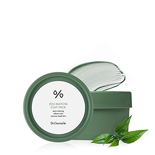 Dr.Ceuracle Jeju Island Matcha Clay PackㅣKorean Facial Mask Purifying PoreㅣRemoves Blackheads, Detoxifying, CleansingㅣGreen Tea Mud Mask Tightening for Youthful & Hydrating Skinㅣleegeehaam (119g)