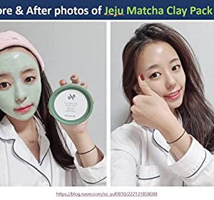 Dr.Ceuracle Jeju Island Matcha Clay PackㅣKorean Facial Mask Purifying PoreㅣRemoves Blackheads, Detoxifying, CleansingㅣGreen Tea Mud Mask Tightening for Youthful & Hydrating Skinㅣleegeehaam (119g)