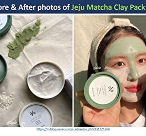 Dr.Ceuracle Jeju Island Matcha Clay PackㅣKorean Facial Mask Purifying PoreㅣRemoves Blackheads, Detoxifying, CleansingㅣGreen Tea Mud Mask Tightening for Youthful & Hydrating Skinㅣleegeehaam (119g)