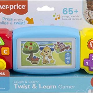 Fisher-Price Laugh & Learn Baby & Toddler Toy Twist & Learn Gamer Pretend Video Game with Lights & Music for Ages 9+ Months