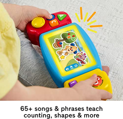 Fisher-Price Laugh & Learn Baby & Toddler Toy Twist & Learn Gamer Pretend Video Game with Lights & Music for Ages 9+ Months