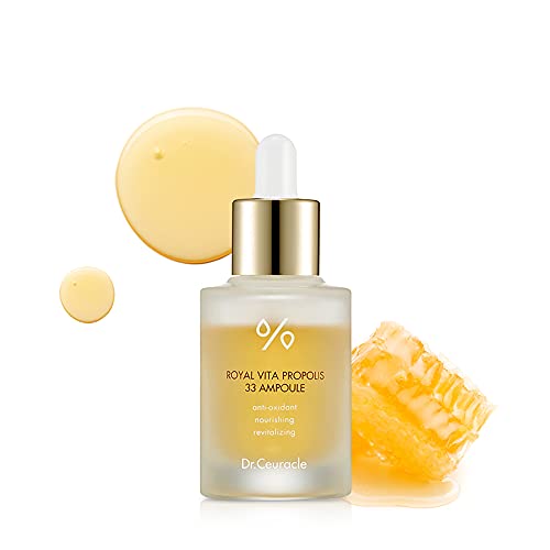 Honey Nourishing EssenceㅣRoyal Vita Propolis 33 AmpouleㅣKorean Skin Care Contains Royal Jelly Extract, PanthenolㅣEffective Vitamin Serum strengthen the skin Moisturizing, SoothingㅣDr.Ceuracle