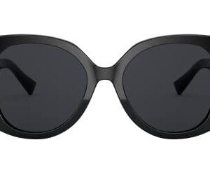 Versace Sunglasses Black Frame, Grey Classic Lenses, 56MM