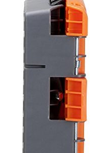 COSCO 1 Step Molded Folding Step Stool, Type 1A, Black, Orange, and Gray