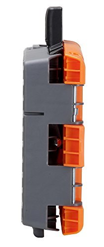 COSCO 1 Step Molded Folding Step Stool, Type 1A, Black, Orange, and Gray