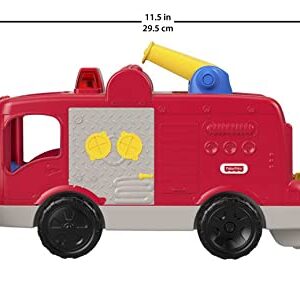 Fisher-Price Little People Musical Toddler Toy Helping Others Fire Truck With Lights Sounds & 2 Figures For Ages 1+ Years