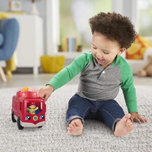 Fisher-Price Little People Musical Toddler Toy Helping Others Fire Truck With Lights Sounds & 2 Figures For Ages 1+ Years