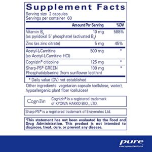 Pure Encapsulations CogniPhos | Neuronal Support for Cognitive Performance and Behavior | 120 Capsules