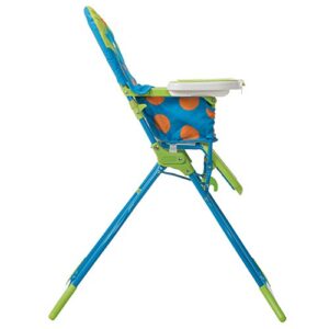 Cosco Simple Fold Deluxe High Chair with 3-Position Tray (Monster Syd)