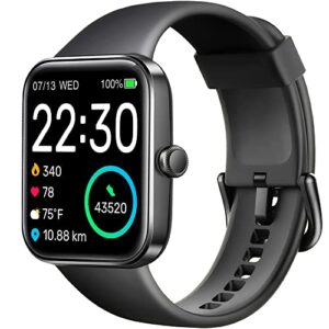 skg smart watch, fitness tracker with 5atm swimming waterproof, health monitor for heart rate, blood oxygen, sleep, 1.7” touch screen bluetooth smartwatch fitness watch for android-iphone ios, v7