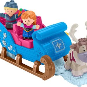 Disney Frozen Kristoff's Sleigh by Little People, Figure and Vehicle Set [Amazon Exclusive]