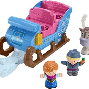 Disney Frozen Kristoff's Sleigh by Little People, Figure and Vehicle Set [Amazon Exclusive]