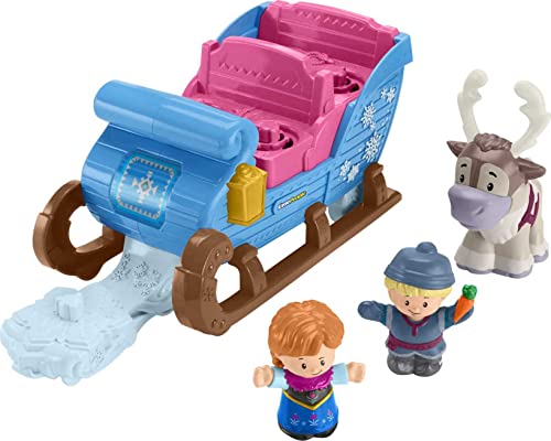 Disney Frozen Kristoff's Sleigh by Little People, Figure and Vehicle Set [Amazon Exclusive]