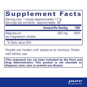 Pure Encapsulations Magnesium (Powder) | Supports Cardiovascular Function, Muscle Function, and Calming | 3.7 Ounces